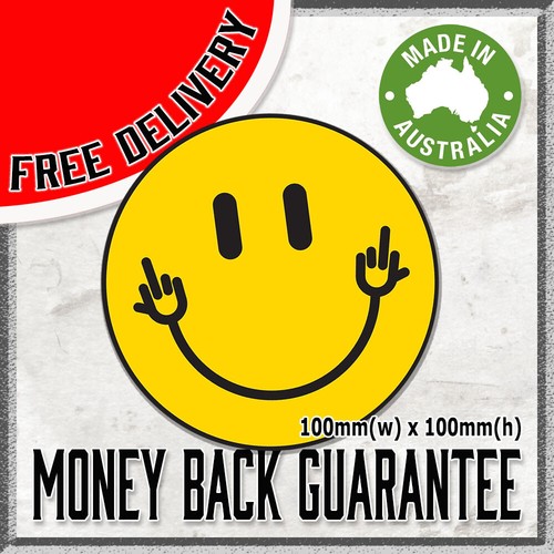 FU SMILEY FACE 4x4 JDM DRIFT RACE STREET FUNNY MEME STICKER DECAL | eBay