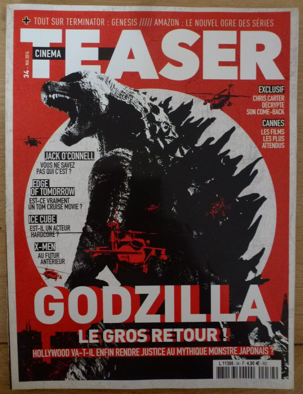 TEASER N° 34/2014 - Godzilla Edge of Tomorrow X-Men Ice Cube Cannes ...