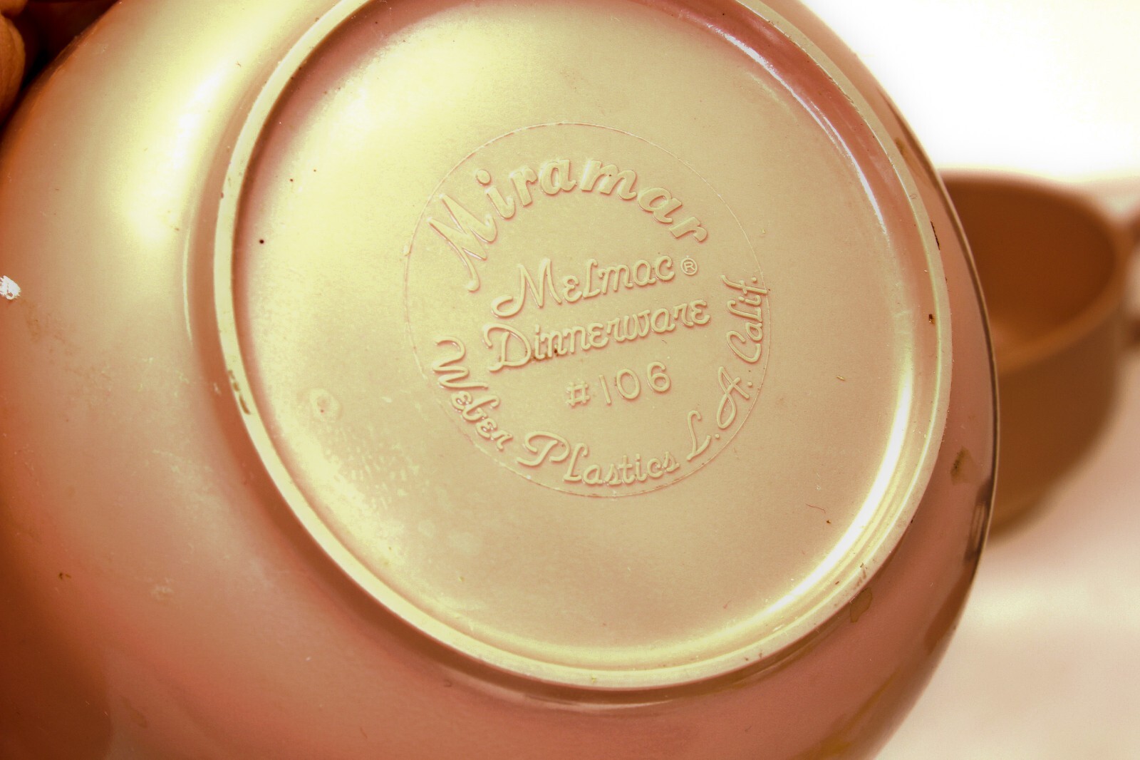 Lot of 6 Vintage Miramar Melmac Dinnerware Coffee Cups/Mugs Coffee ...