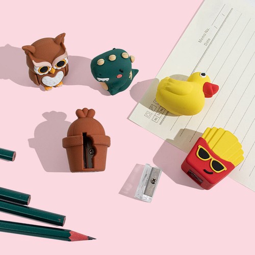 Portable Pencil Sharpeners Student Gift Creative Cute Cartoon Pencil ...