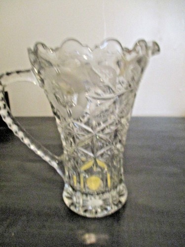 Royal Pinwheel Avitra Crystal Star & Pinwheel Pitcher * Footed * 24 ozs ...