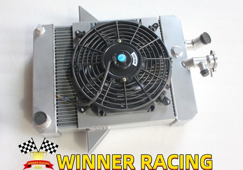 Fit Triumph GT6 1966-1973 70mm Core Aluminum Radiator &10'' 12V Fan Kit ...