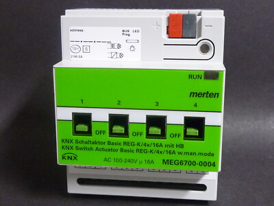 Merten MEG6700-0004 EIB KNX Schaltaktor Basic REG-K 4 Kanäle 16A | eBay.de