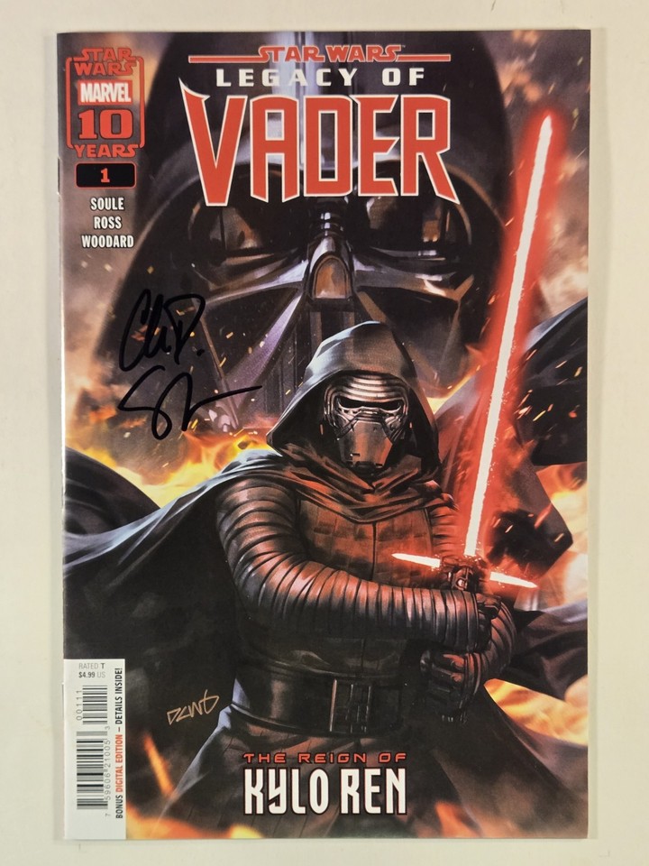 Star Wars: Legacy of Vader #1 (Jedi Knights) Signed Charles Soule w/COA ...