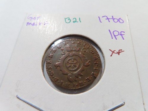B21 German State Mainz 1760 Pfennig XF | eBay
