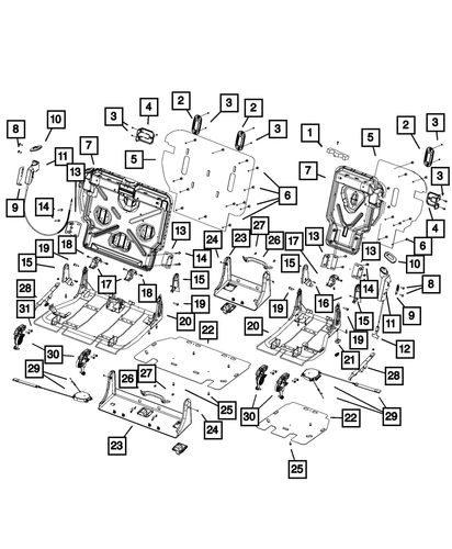 Genuine Mopar Seat Screw 5143451aa | eBay