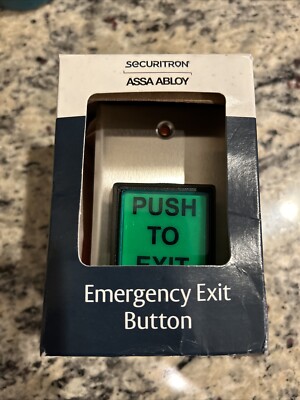Securitron Emergency Push TO Exit Button SG w /30 Sec Timer Green/Red ...