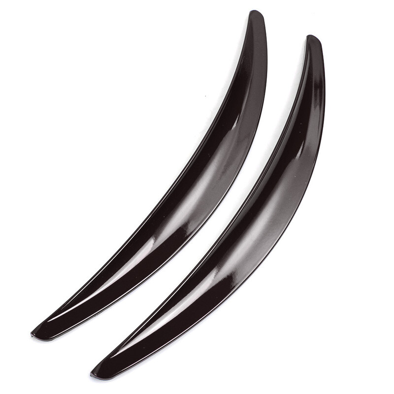 4PCS Black Car Wheel Eyebrow Arch Trim Lips Decor Strip Fender Flare ...
