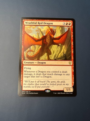 1x WRATHFUL RED DRAGON - Baldur's Gate - MTG - Magic the Gathering | eBay