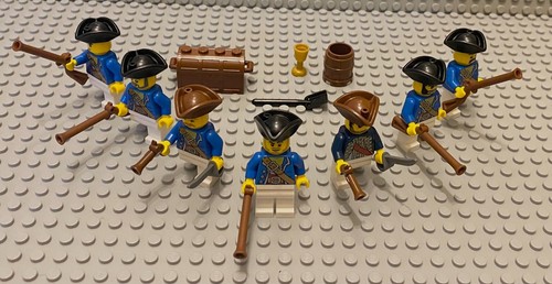 LEGO Minifigures 7 American Revolutionary Soldiers Minutemen Guys Toys ...