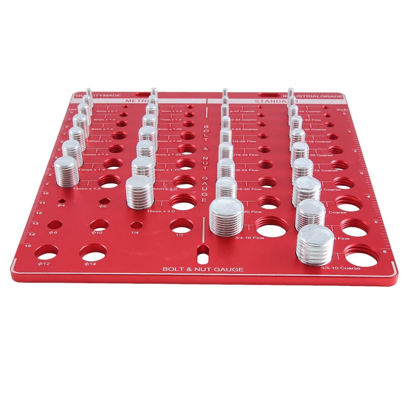34-Loch-Gewindeprüfer für Muttern und Schrauben, Gewindeprüfer ...