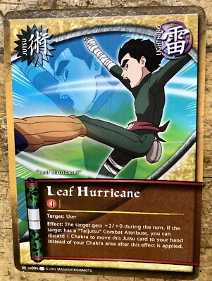 2002 Shonen Jump’s Naruto Collectors Card Game #006 Leaf Hurricane | eBay
