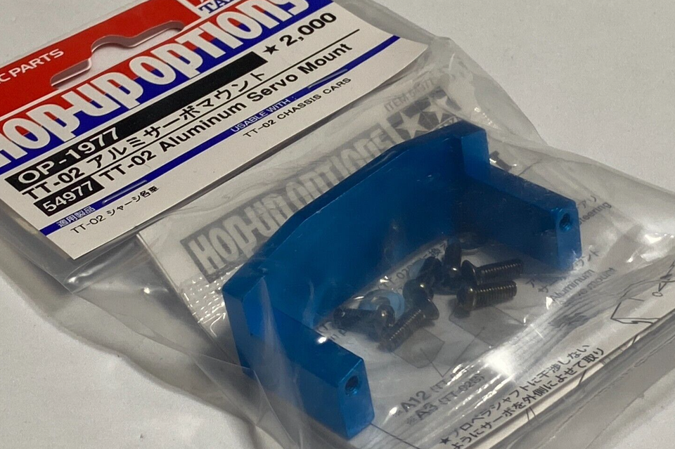 NEW IN PACKAGE TAMIYA 54977 TT-02 ALUMINUM SERVO MOUNT | eBay