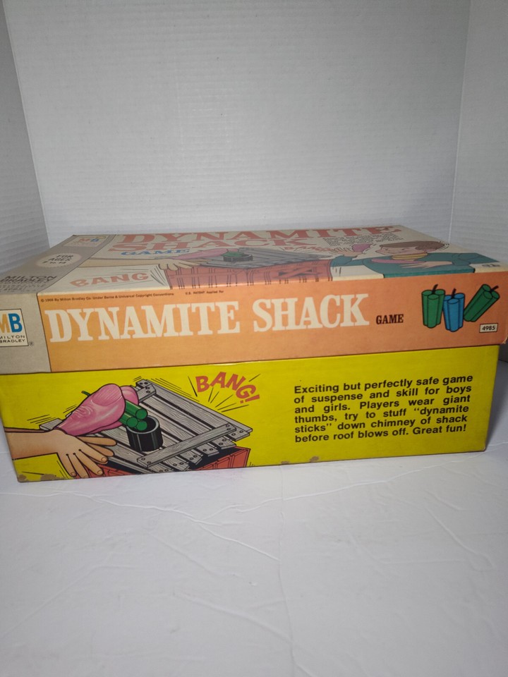 Vintage Dynamite Shack Skill Action Game Milton Bradley 1968 Working ...