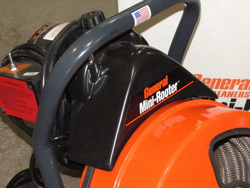 NEW! GENERAL PIPE CLEANERS MINI-ROOTER, MR-C, 50' x 1/2" CABLE ...