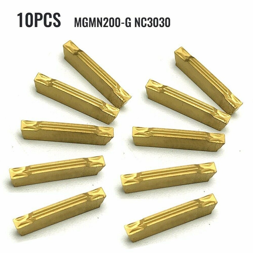 Cutter Turning-10 PCS MGMN200 Grooving Carbide Inserts Lathe Parting ...