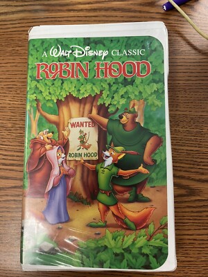 ROBIN HOOD Walt Disney “The Classics” VHS #1189 Black Diamond. Vintage ...