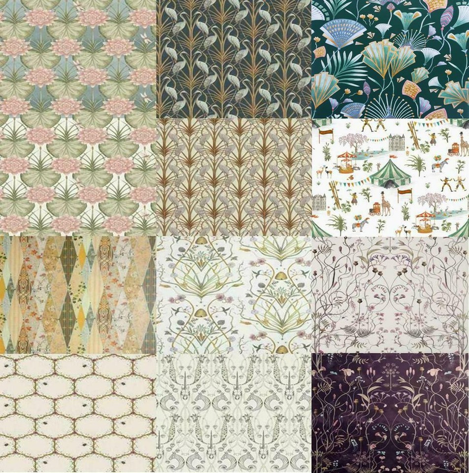 The Chateau Angel Strawbridge WALLPAPER COLLECTION Art Deco Vintage ...