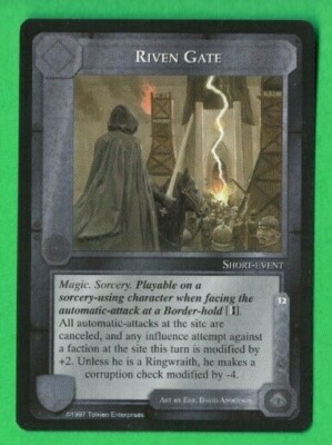 Middle-Earth CCG MECCG Riven Gate Against The Shadow ATS LOTR Rare Card ...