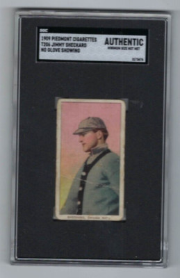 1909 T206 baseball card Jimmy Sheckard Chicago Cubs SGC AUTHENTIC ...