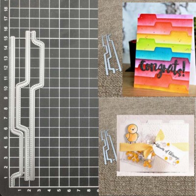Metal Cutting Dies Stitched Tabs Scrapbook Paper Card Cuts Die ...