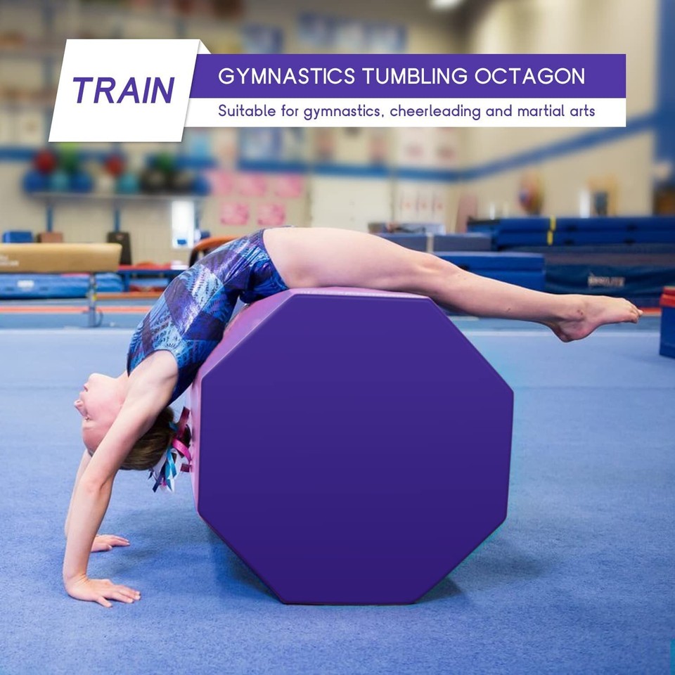 Octagon Tumbler Octagon Mat Gymnastics 24.4" x 25.6" Gymnastic ...