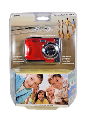 ION Cool-iCam 8MP S1000 Waterproof Digital Camera 2.4" Screen - RED | eBay