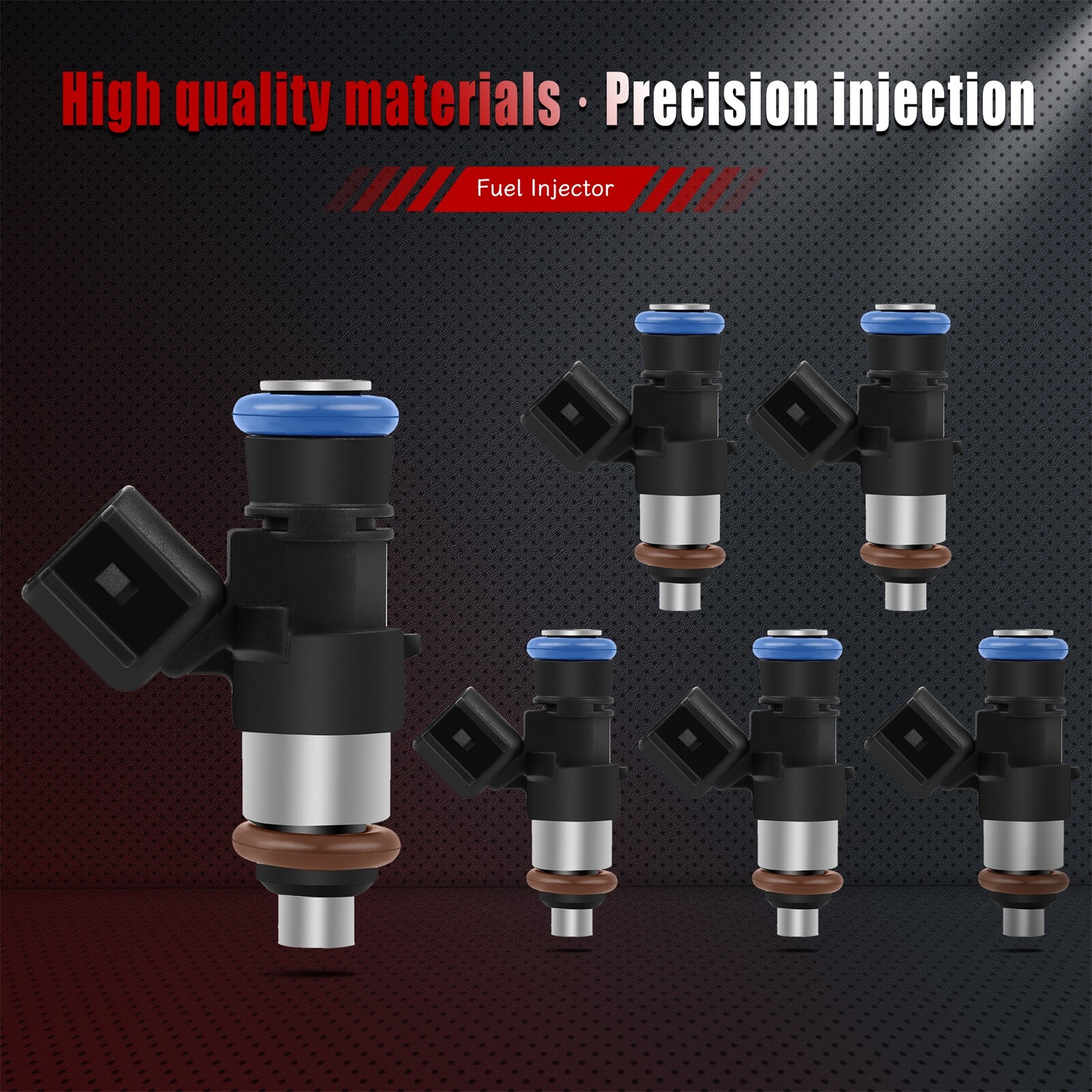6 Fuel Injectors For Ford F-150 Explorer Mustang Edge Flex Transit ...