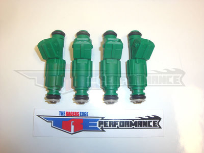 Genuine Bosch 42lb Green Giant Fuel Injectors NEW 42 lb/hr Turbo 1.8T 2 ...