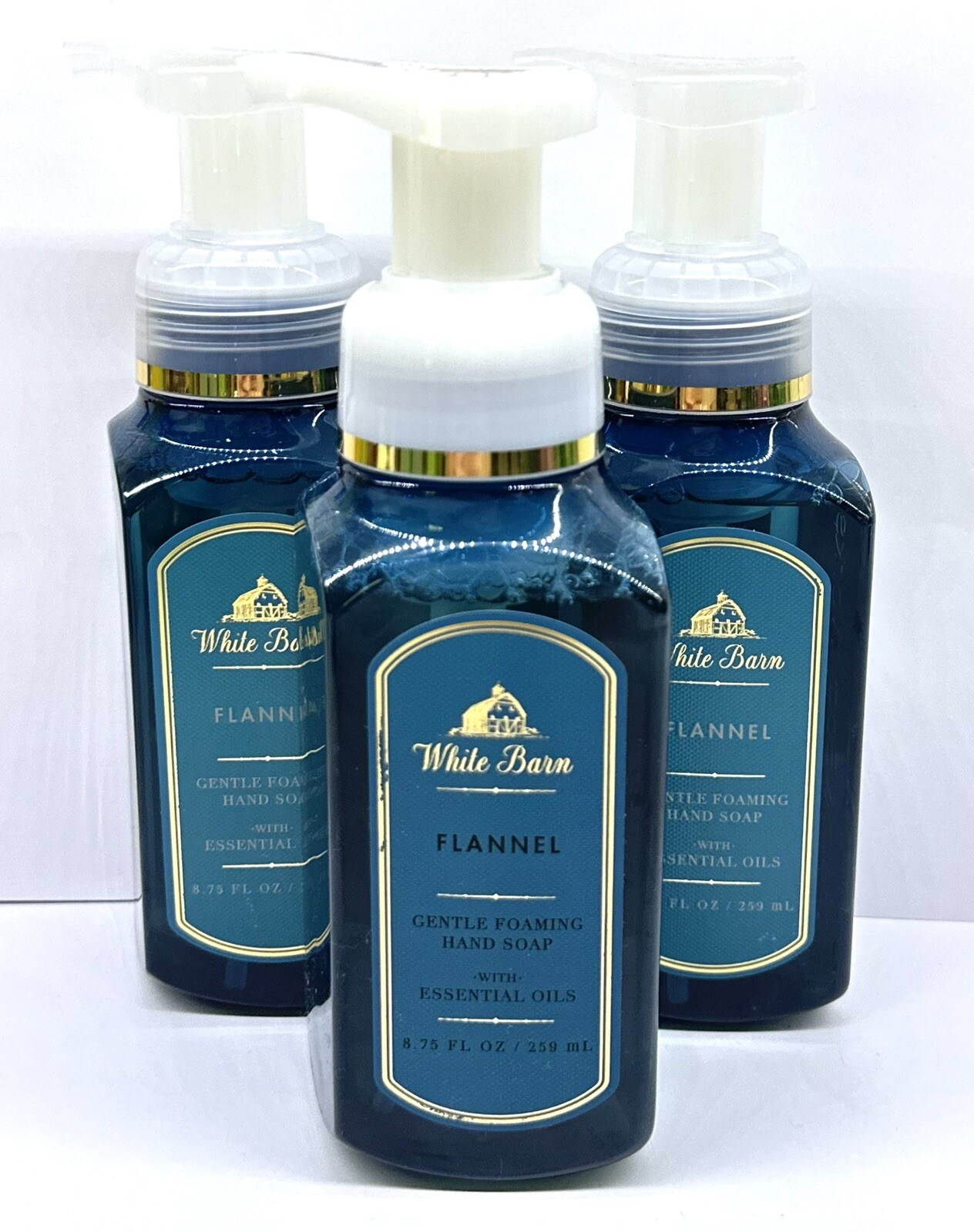 🌟Mix 3 White Barn FLANNEL Gentle Foaming Hand Soap 8.75 oz. 🌟 | eBay