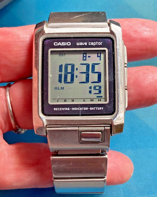 Casio Wave Ceptor Tough Solar Atomic Mens Vintage Digital Watch 3023-WV ...