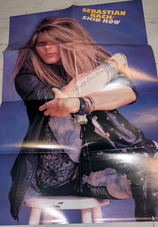 SKID ROW / WARRANT - Vintage 1980's 30" x 20" Double Sided Poster | eBay