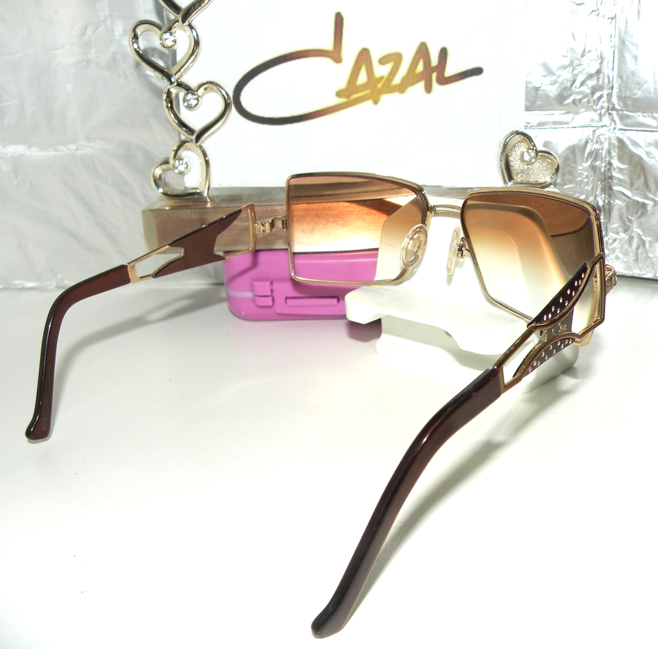 1990 CAZAL MOD. 969 COL. 700 GERMANY LOGO SUNGLASSES W/RHINESTONES BOX ...