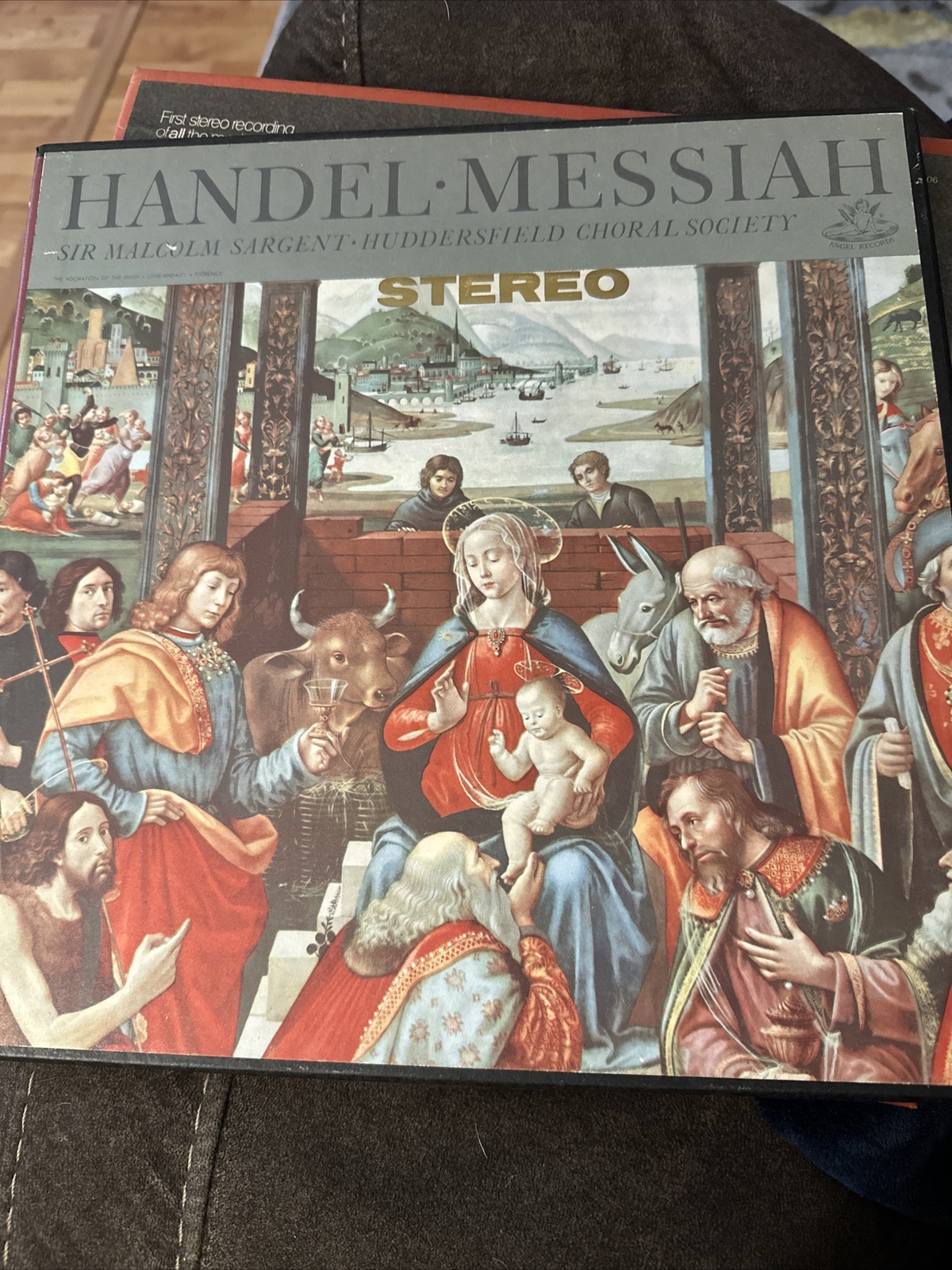 Sir Malcolm Sargent Handel Messiah Vinyl LP Angel Records 3 Albums Box ...