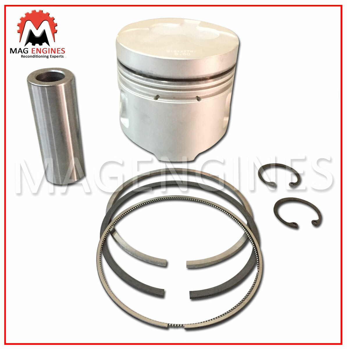 PISTON WITH PIN & RING 0.50 NISSAN TD27-TURBO FOR PATROL 2.7 LTR DIESEL ...