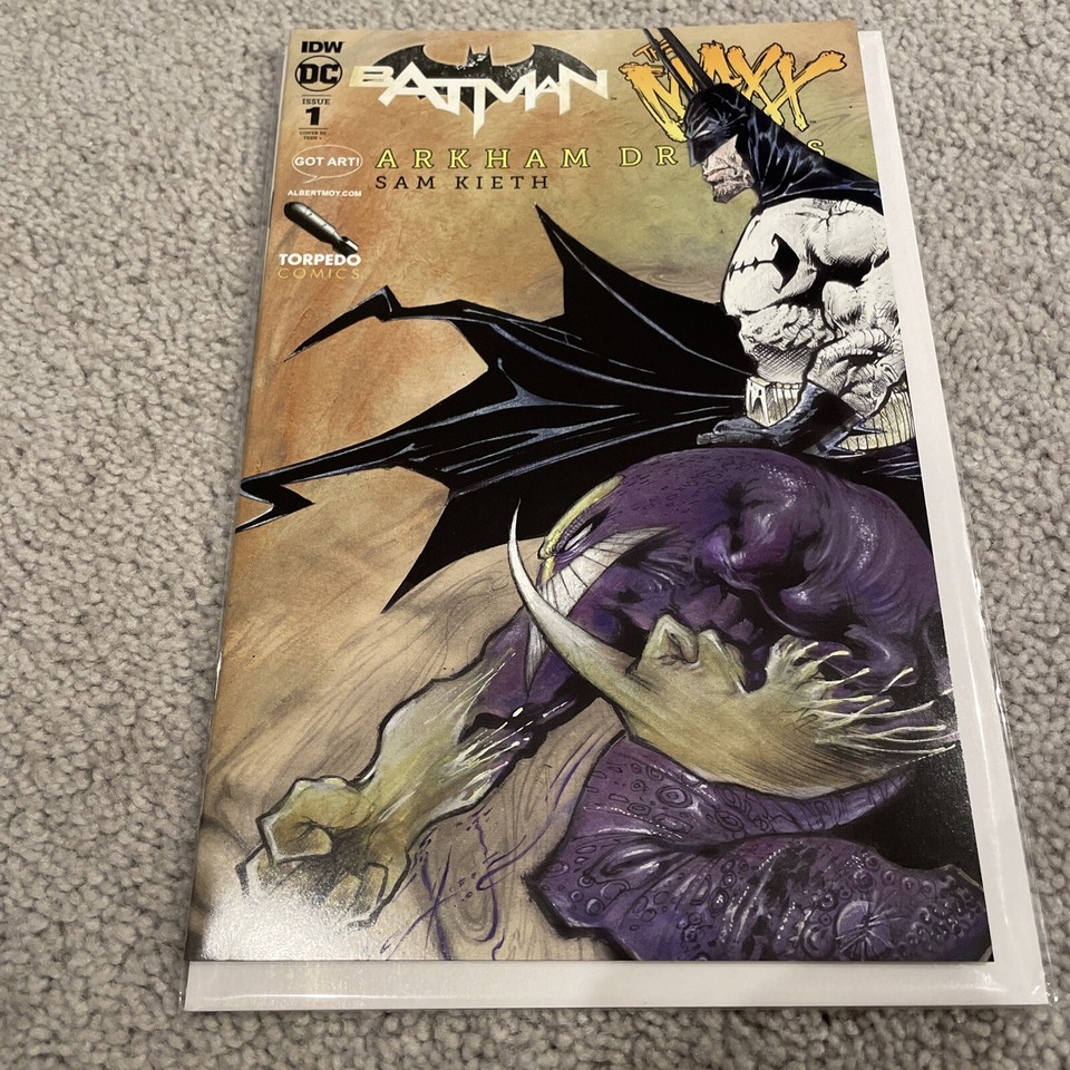 Batman the Maxx Arkham Dreams #1 Sam Keith Variant Torpedo Comics *NM ...