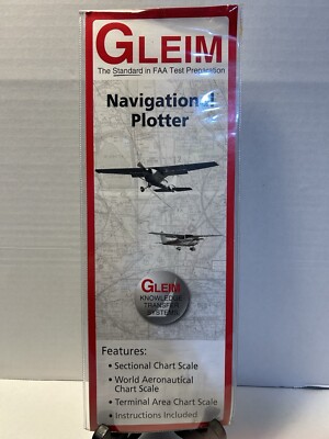 Gleim Navigational Plotter - Sectional - World Aeronautical Chart | eBay