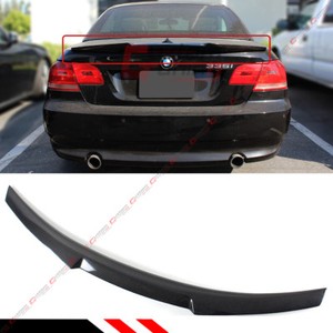 FOR 2007-13 BMW E93 335i M3 CONVERTIBLE CARBON FIBER TRUNK SPOILER WING ...