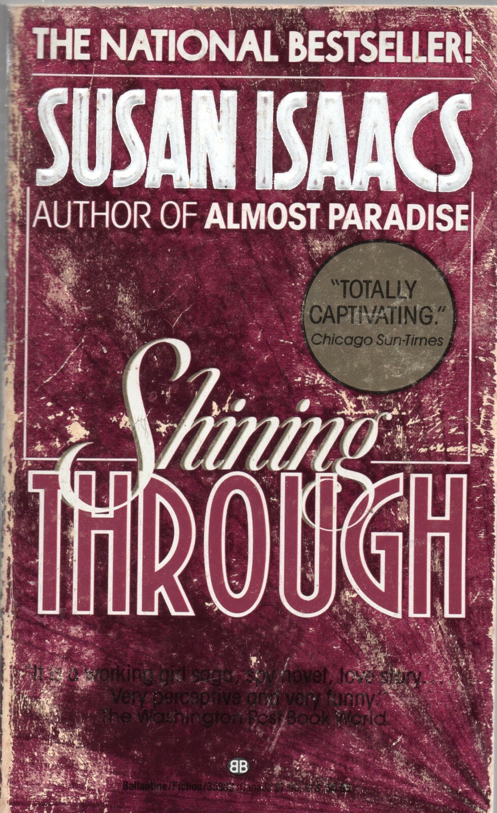SHINING THROUGH by SUSAN ISAACS Ballantine Books 1988 1989 1st PB | eBay