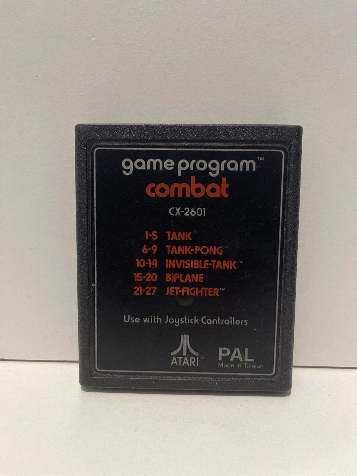 Atari Video Game Combat CX-2601 Tank Pong Invisible Tank Biplane Jet ...