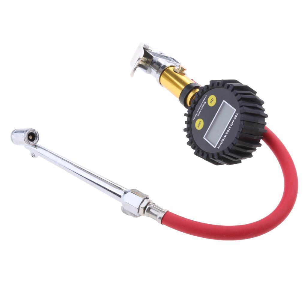 0-200PSI Digital Tyre Tire Air Pressure Gauge LCD Manometer Motorcycle ...