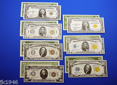 WWII Reproduction Currency Set WW2 US Paper Money Copy | eBay