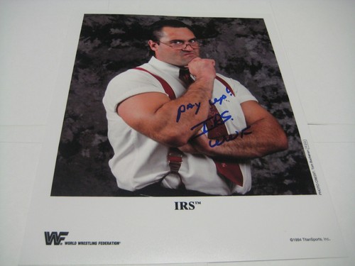 WWF, WWE IRS MIKE ROTUNDA AUTOGRAPHED SIGNED 8X10 PHOTO W/ COA FREE ...