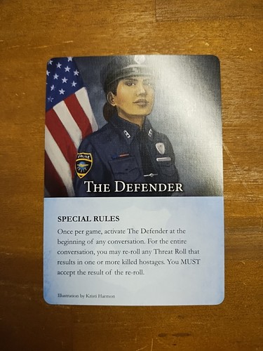 Hostage Negotiator The Defender Promo Card | eBay