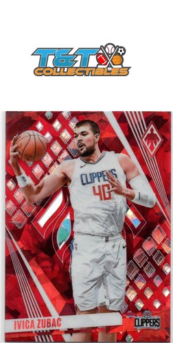 Ivica Zubac 2023-24 Panini Phoenix Red Ice #200 Los Angeles Clippers ...