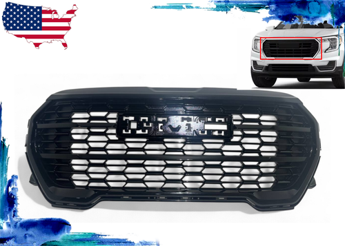Fits 2022-2024 GMC Terrain Denali Front Bumper Upper Grille W Camera ...