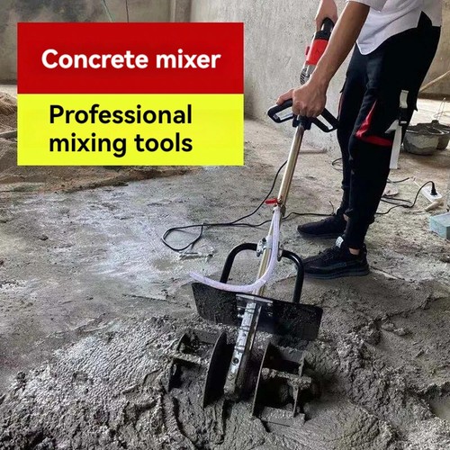Mortar Cement Mixer Concrete Site with A Small Mixer Putty Powder ...