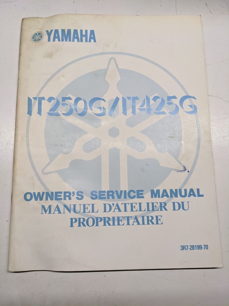 Original Yamaha Owner Service Manual Shop Book 1979 IT250G IT425G 3R7-28199-70 | eBay