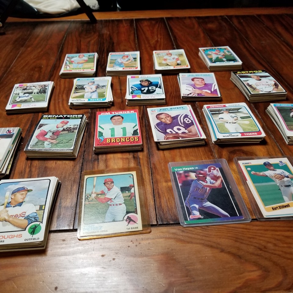 Vtg Lot Of Baseball And Football Cards Basketball Cards 70s 2 RCH | eBay