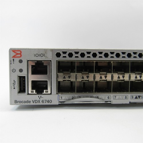 Brocade VDX 6740 BR-VDX6740-48-F 48x 10GbE SFP+ & 4x 40GbE QSFP Port ...